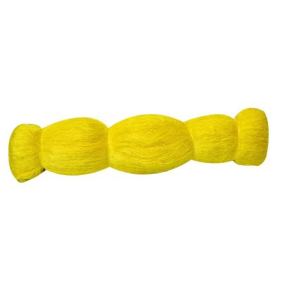 China Nylon material Polyester Materials 110D 200D 400D Etc Yellow Colour Single Knot Double Knots Fishing Net for sale