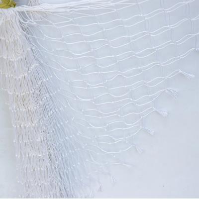 China Fishing Net Product And Double Knots Double Selvages Polyester Nylon Multiilament Snow White African Market Fishing Nets for sale