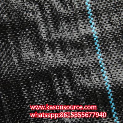 China PP woven membrane ground cover anti grass weed control cloth blocker mulch film landscape fabric barrier weed mat for sale