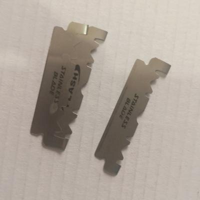 China wholesale barber shaving mens stainless steel safety half single edge razor blade for sale
