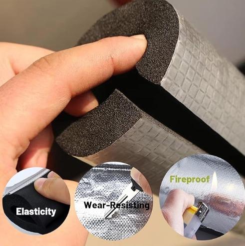 Quality Rubber Foam Pipe Pre-cut with Aluminium Foil for sale