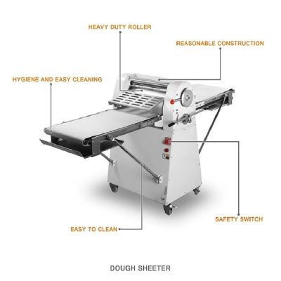 Cina Tipo macchina 0.4KW del supporto di Sheeter della pasta del croissant di lunghezza 520mm ss del rullo in vendita