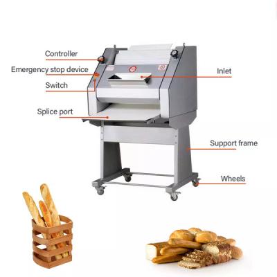 China ISO 1200Pcs/H Baguette Moulding Machine Bread Dough Rolling Machine for sale