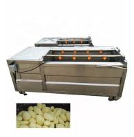 China 1.1KW Fruit Vegetable Processing Machine Potato Washing And Peeling Machine for sale