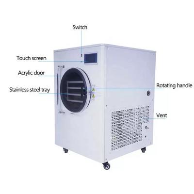 Cina 1500W piccola superficie in acri domestica della macchina 0.1m2 di liofilizzazione dell'essiccatore di gelata di vuoto dell'alimento in vendita