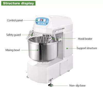 中国 Spiral 220v Commercial Flour Mixer , Dough Mixer Bakery 販売のため