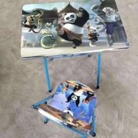 China Foldable Plastic Study Desk and Chair Set for College Students 80x50cm for sale