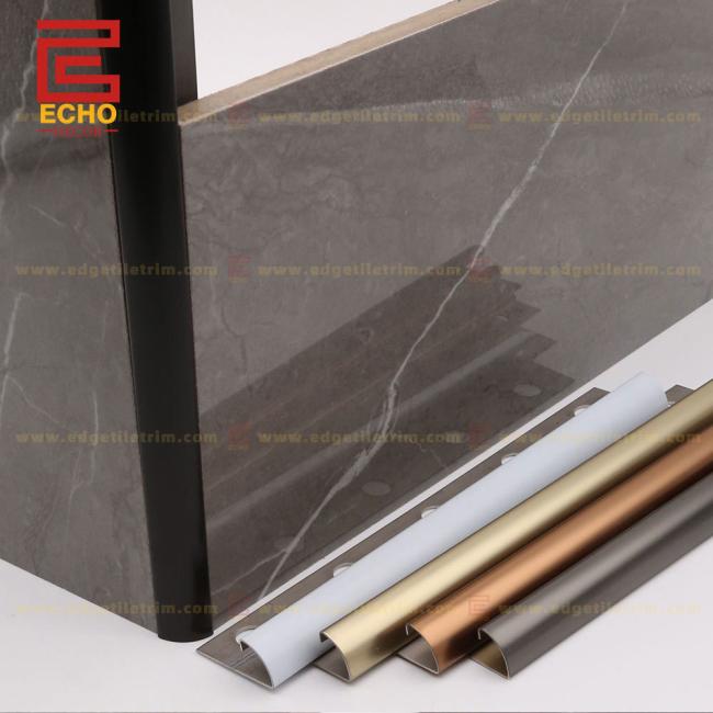 black tile edge trim