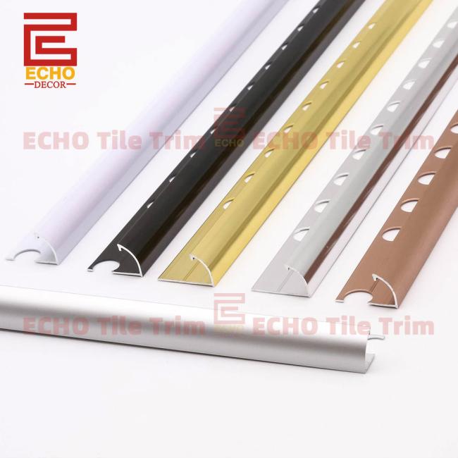 black tile trim