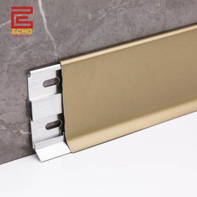 China 60mm Gold Cove Piso Skirting tábuas de corte perfis personalizados à venda
