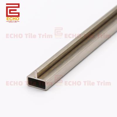 China T Shape Stainless Steel Tile Trim 9-12mm for Shower Glass Panels for sale