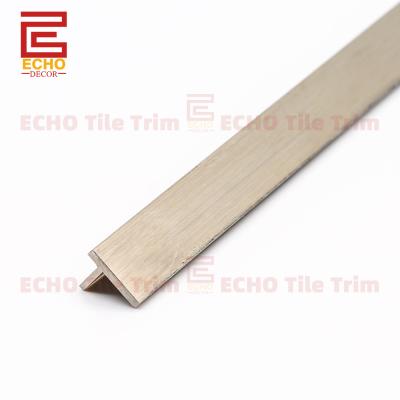 China Durable Stainless Steel Tile Trim Tile To Tile Transition Strip For Floor for sale