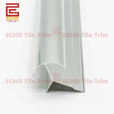 China Aluminum Tile Trim 10mm Half Round Corner Tile Transition Strip for sale