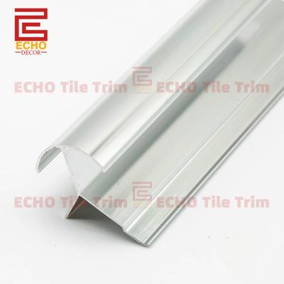 China Anodized Aluminum Tile Trim Metal Quadrant Corner Beading Trim Profile for sale