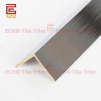 China Decorative Antique Solid L Shaped Brass Tile Profile Corner Trim for sale