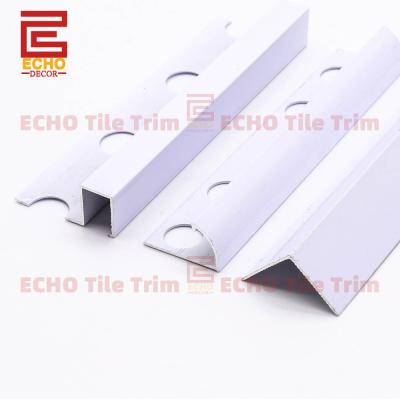 China aluminium white Edge Tile Trim angle for sale