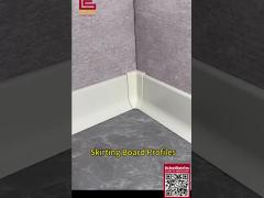 얇은 스커팅 보드 바닥 트림 3m 로즈 골드 스커팅 보드 프로필