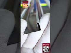 10mm 스마트 평면 가장자리 타일 트림 크롬 금속 각 트림 외부 코너