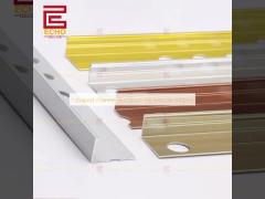 Matte Bronze L Angle Tile Edging Straight Edge Aluminum Tile Trim 