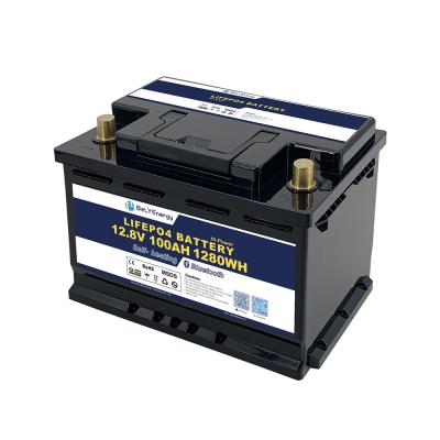 China Leichtes Lithium-Ionen-Batteriesatz Sicher und zuverlässig 12v 100ah LiFePO4-Batterie zu verkaufen