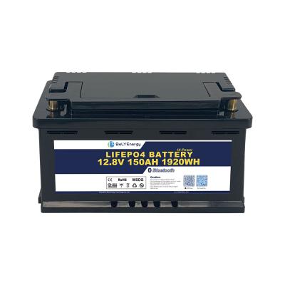China 12V 150AH Bely Grade A Bluetooth Bms Battery Smart For Scooter Yacht for sale