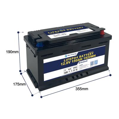 China 12V 150AH Bely Grade A Bluetooth Bms Battery Smart For Scooter Yacht for sale