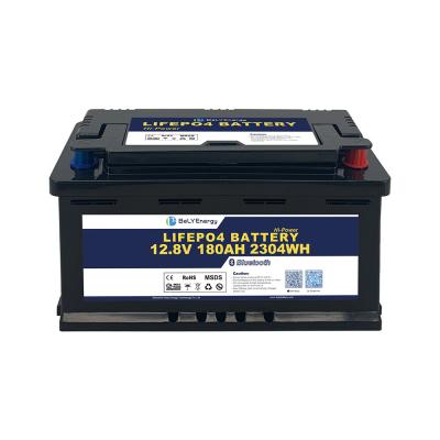 China BelyエネルギーUPSのエネルギー蓄積の基地局RVのBluetoothのための最も最近の設計12V 180AH電池 for sale