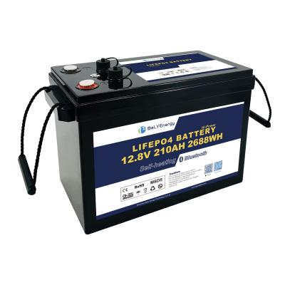 China IP65 12V 210AH Batterie mit CAN/RS485-Schnittstelle für Solarenergiesysteme zu verkaufen