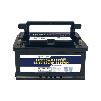 China Bely Energy Wiederaufladbare 12V 120AH Lifepo4 Batterie für Flüchtlingsboote Solarenergiesystem EV zu verkaufen