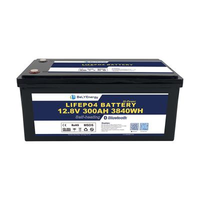Batería de litio LiFePO4 12V300AH M8 Tipo de terminal 30kg 14.6V Protección contra sobre tensión