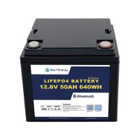 China BeLY Bluetooth LiFePO4 Battery 12.8V 50Ah with 50A Continuous Charge Current for sale