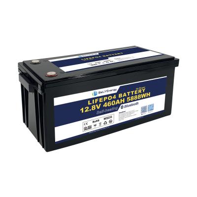 China LiFePO4  Lithium Battery 12V 460AH With 200A Current BMS With BT And Self Heating for sale