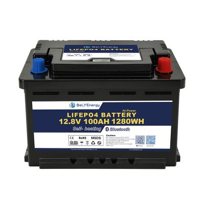 China Hochwertige, tragbare Anpassung 3000 Zyklen LiFePO4 Batterie 12V100Ah für Boot zu verkaufen