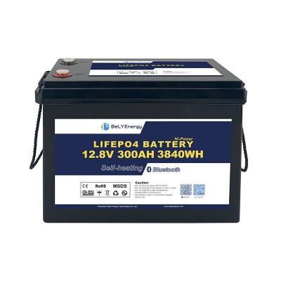China Wide Operating Temperature Range Brand New High Performance 12V300AH Lifepo4 Battery for sale