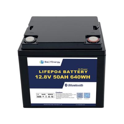 China 12V 50AH LiFePo4 Batterie mit Smart BMS zum Starten und Speichern von Energie auf Booten zu verkaufen