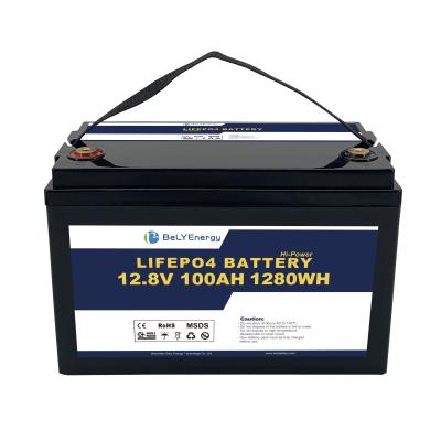 China LiFePo4 Battery 12V 100AH Capacity Smart BMS and Easy Replacement for sale