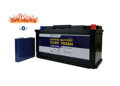 China 12V 100Ah Leisure RV Lithium Battery Bluetooth Heating 12.8 V Lifepo4 Battery for sale