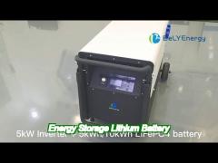 All-in-one systeem draagbare LiFePO4-batterij met grote capaciteit voor energieopslag in huishoudens