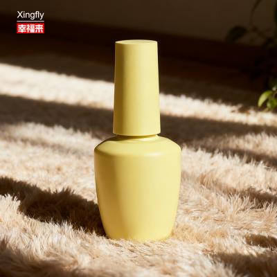 China 17ml Modern Custom Black Bottle Gel Polish Glass Nail Polish Capacity Nail Art Bottles for sale