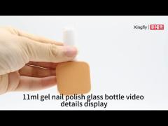 11ml Quadrat Gel Nagelbehälter Custom Gel Nagellack Leere Glasflasche Für Nagellack