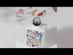 10 ml Bottiglia Gel Gel Polacco Colore Quadrato Rivestito Con Tappo Di Plastica