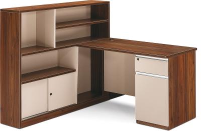 China E0 / E1 Board Wooden Computer Table 1.5M With File Storage Cabinet for sale
