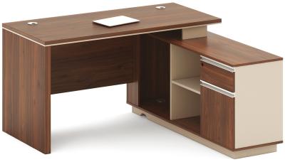 China MFC Wooden Office Computer Table E1 Grade Melamine Board Office Manager Desk for sale