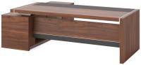 China 2.2m / 2.4m Executive Computer Table Modern E1 Grade Melamine Board for sale