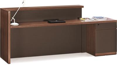 China 1.8M / certificação da mesa ISO9001 de 2.4M Modern Wood Reception à venda