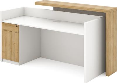 China 1.8M Reception Desk With Counter OEM ODM Melamine Faced Board for sale