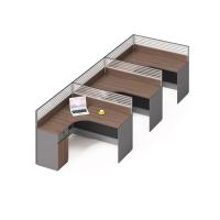 China L4290*W1430*H1100mm Office Computer Table With Partition for sale