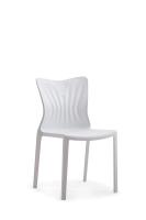 China Stackable Dining Office Waiting Room Chairs PP Plastic Modern for sale