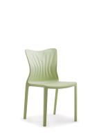 China Stackable Dining Office Waiting Room Chairs PP Plastic Modern for sale