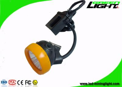 China 420g Mining Cap Lamp with Cable , Waterproof Explosion Proof Miner Hat Light with Low Power Warning Function for sale